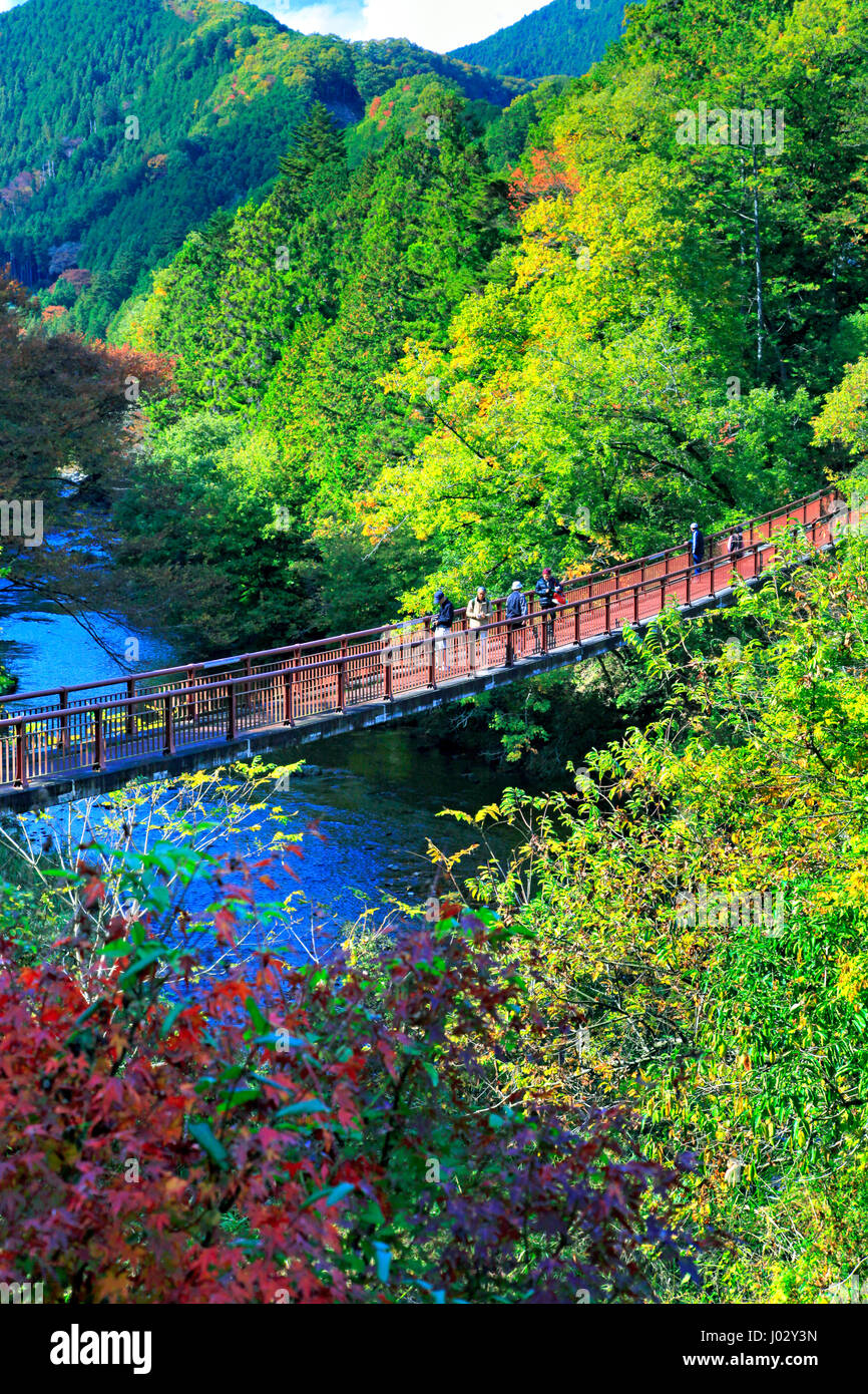Ishibunebashi Bridge Akigawa Keikoku Valley Akiruno-shi Tokyo Japan ...