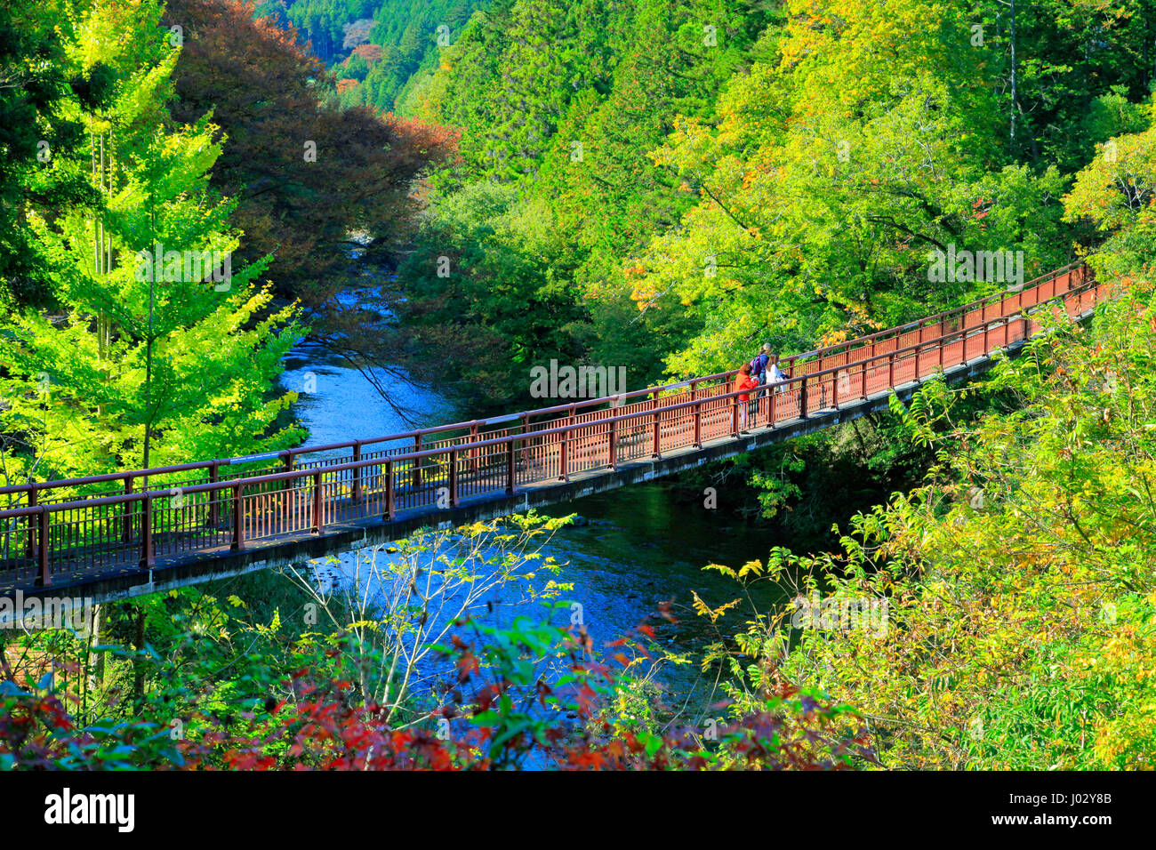 Ishibunebashi Bridge Akigawa Keikoku Valley Akiruno-shi Tokyo Japan ...