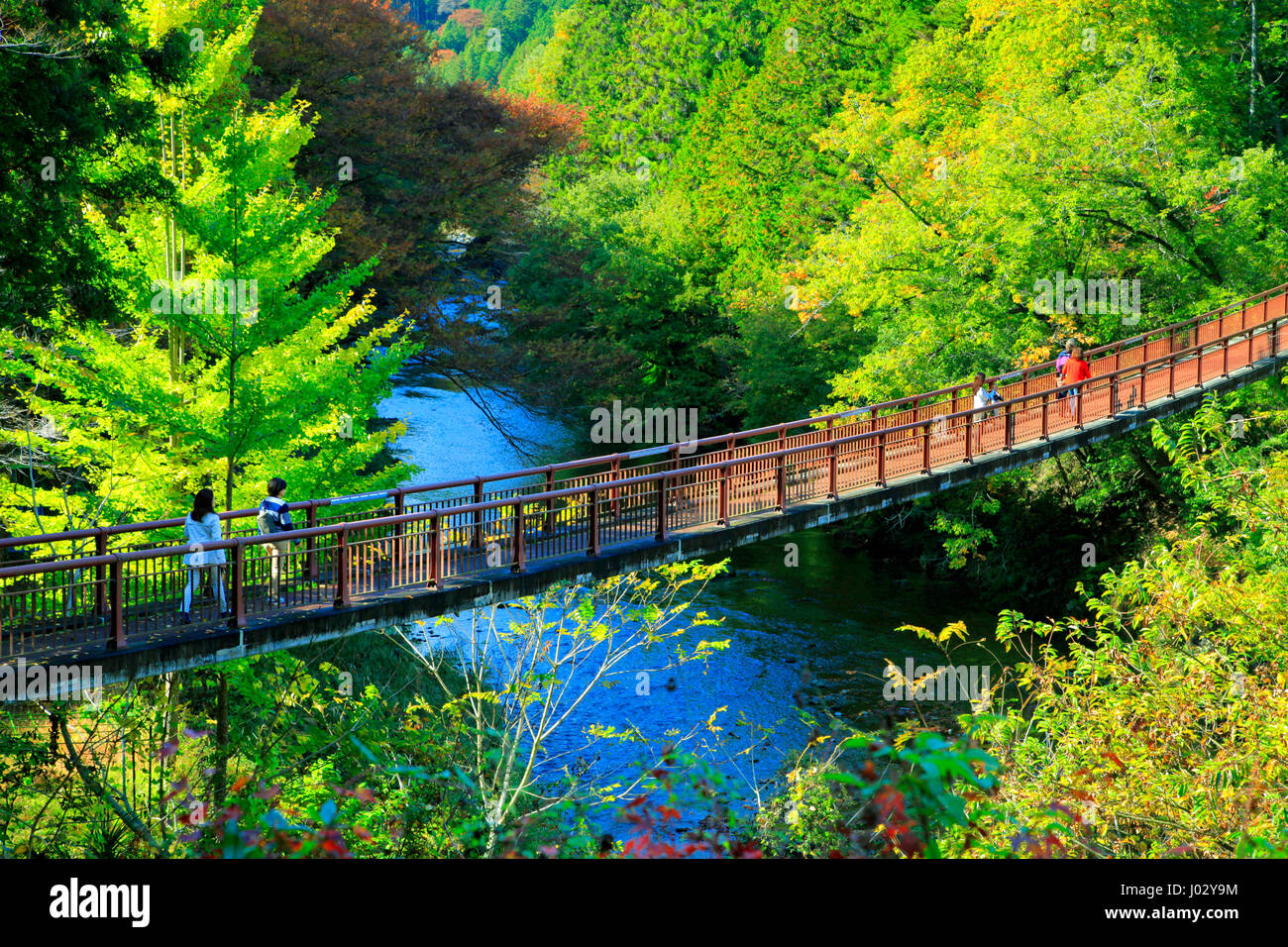 Ishibunebashi Bridge Akigawa Keikoku Valley Akiruno-shi Tokyo Japan ...