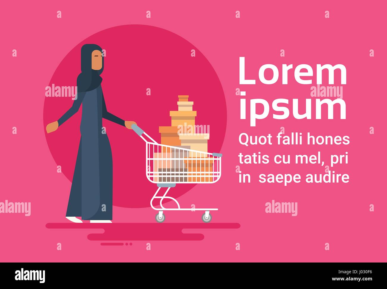 Arabian and shopping Stock Vector Images - Alamy