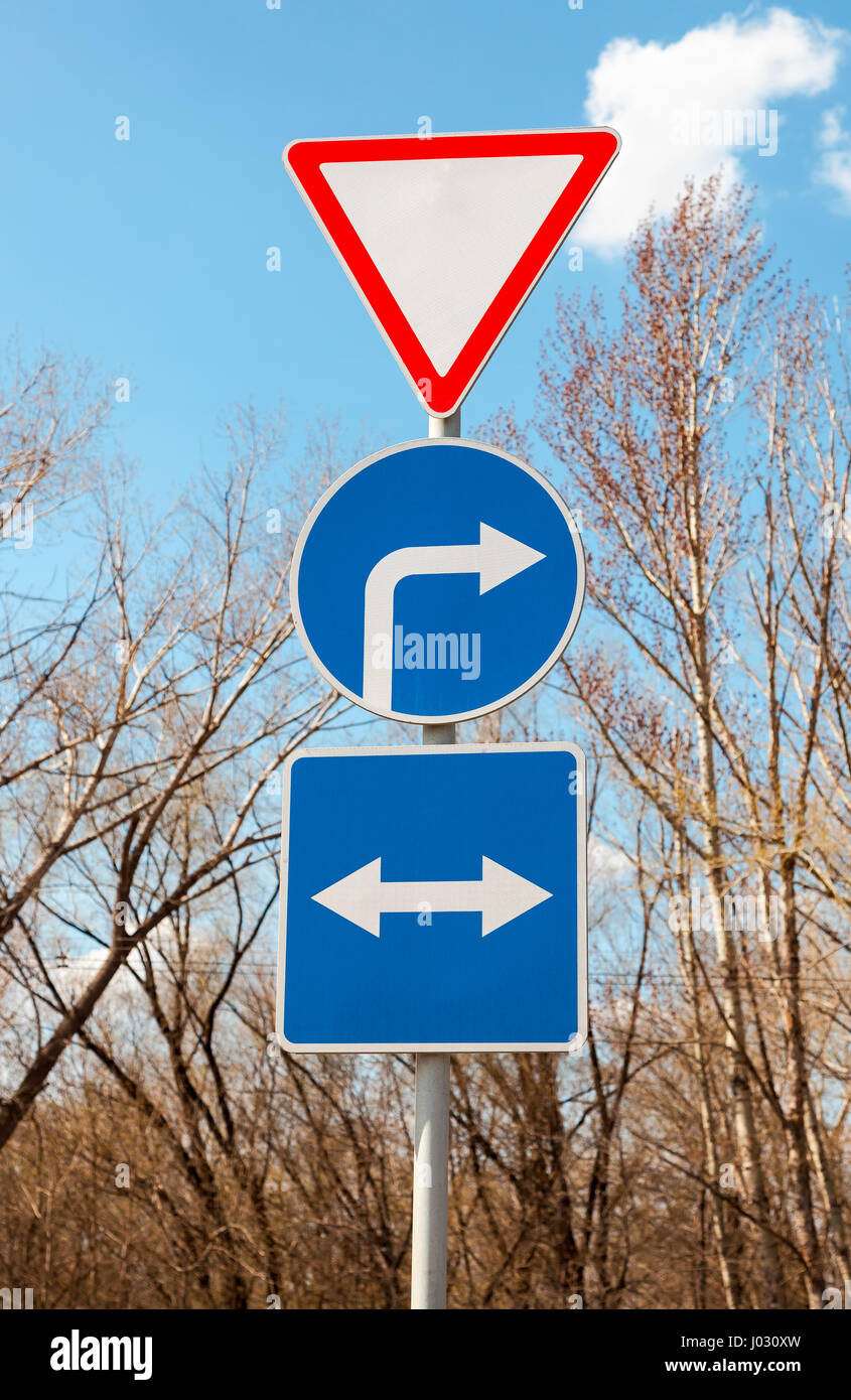 Different road signs hi-res stock photography and images - Alamy