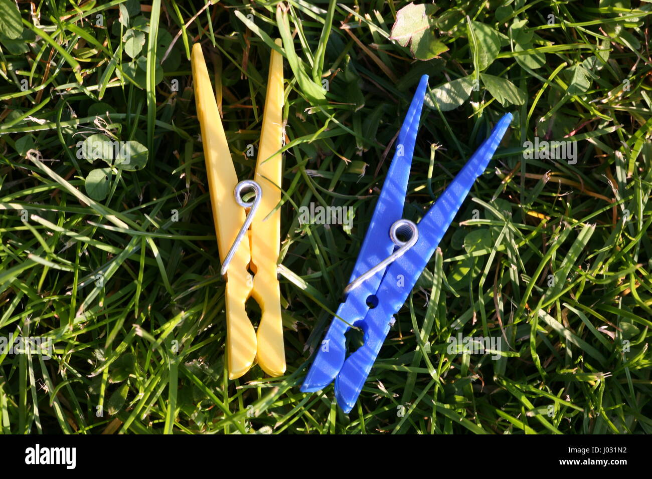 Blue clothes peg hi-res stock photography and images - Alamy