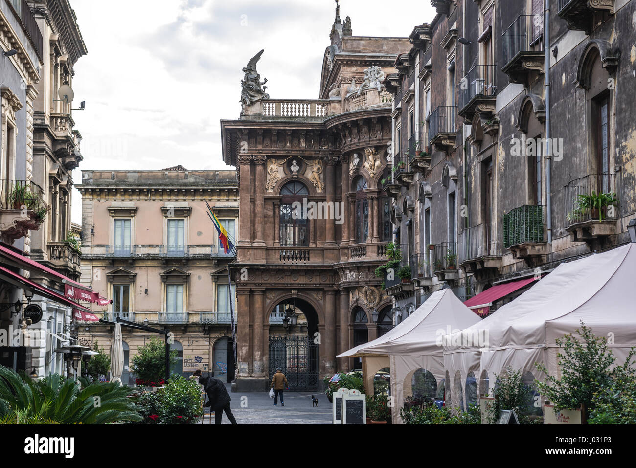 Teatro Massimo Bellini opera house (named after Vincenzo Bellini) on ...