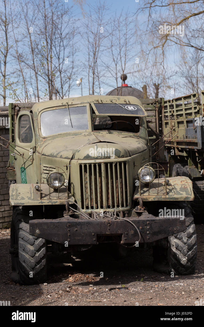 Soviet truck zil 164 track in the museum tallinn hi-res stock ...