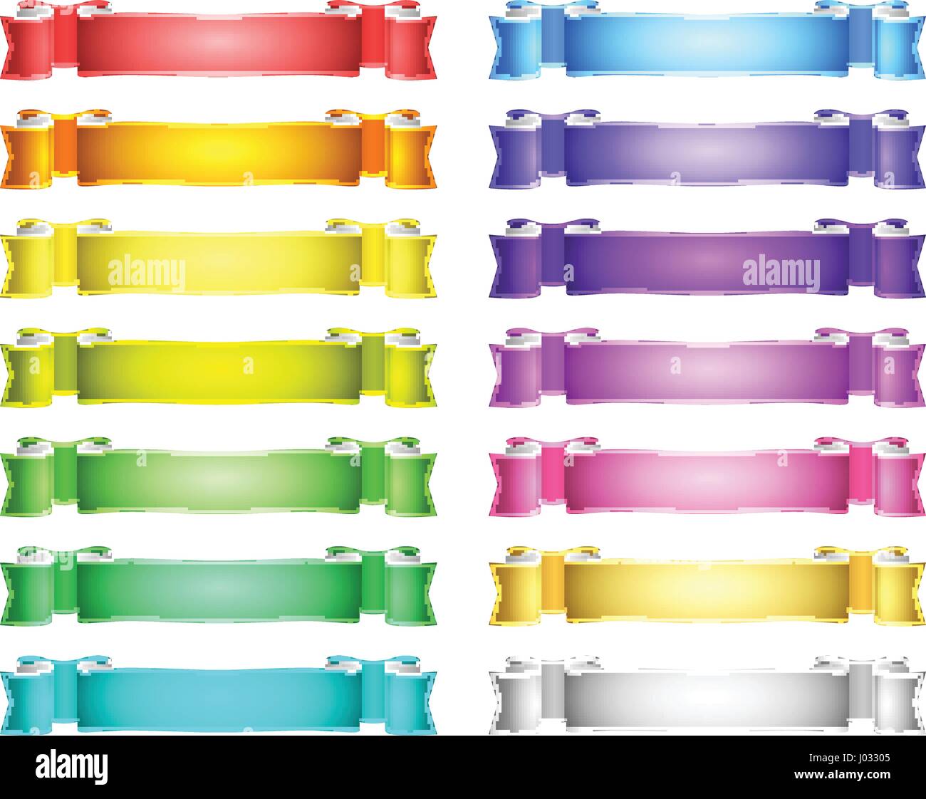 vector ribbons set Stock Vector Image & Art - Alamy