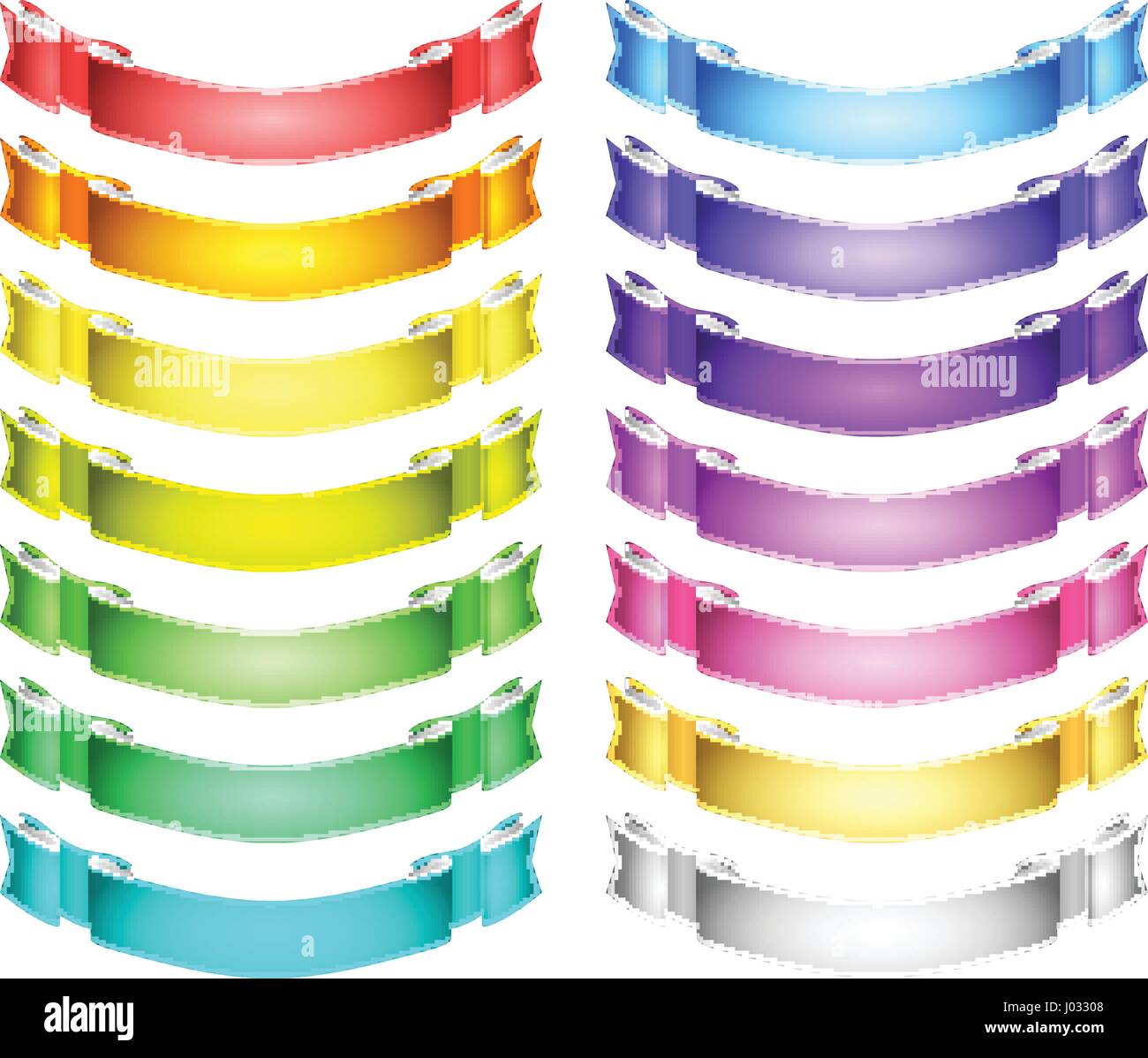 vector ribbons set Stock Vector Image & Art - Alamy