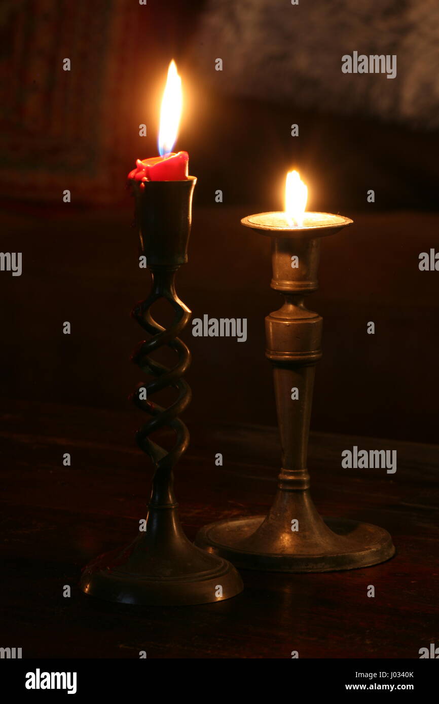 Burning candle hi-res stock photography and images - Alamy