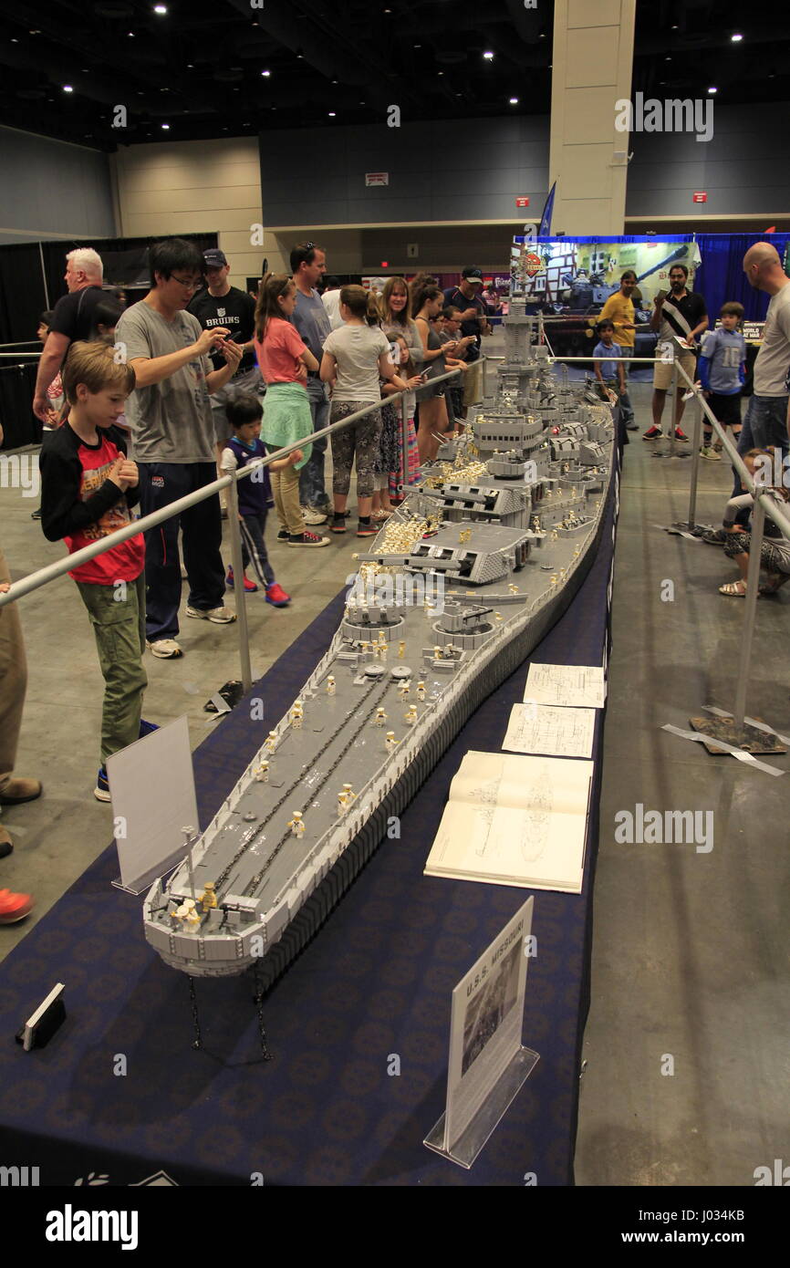 uss missouri lego replica 2017 Lego Convention Raleigh North Carolina ...