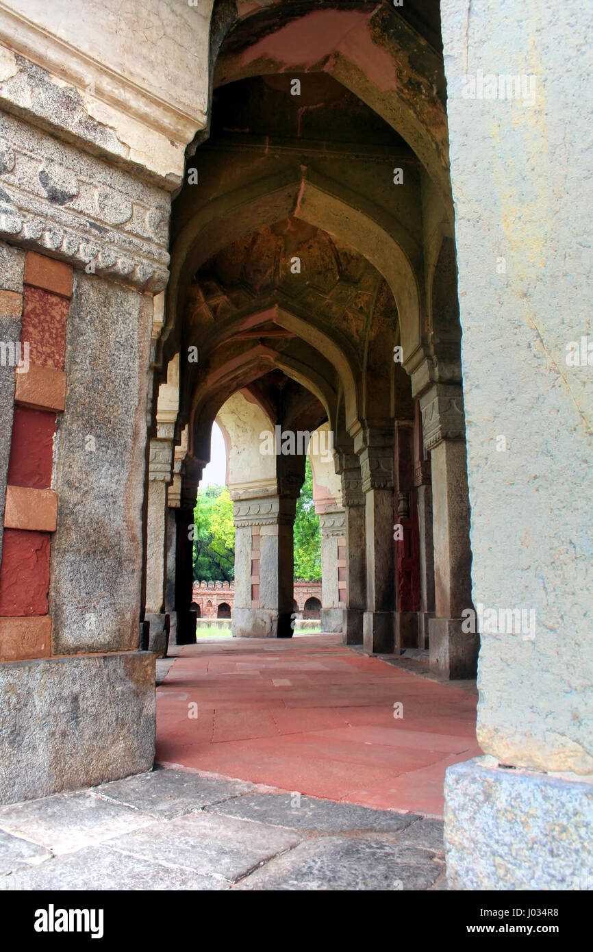 Inside an ancient building in New Delhi Stock Photo - Alamy