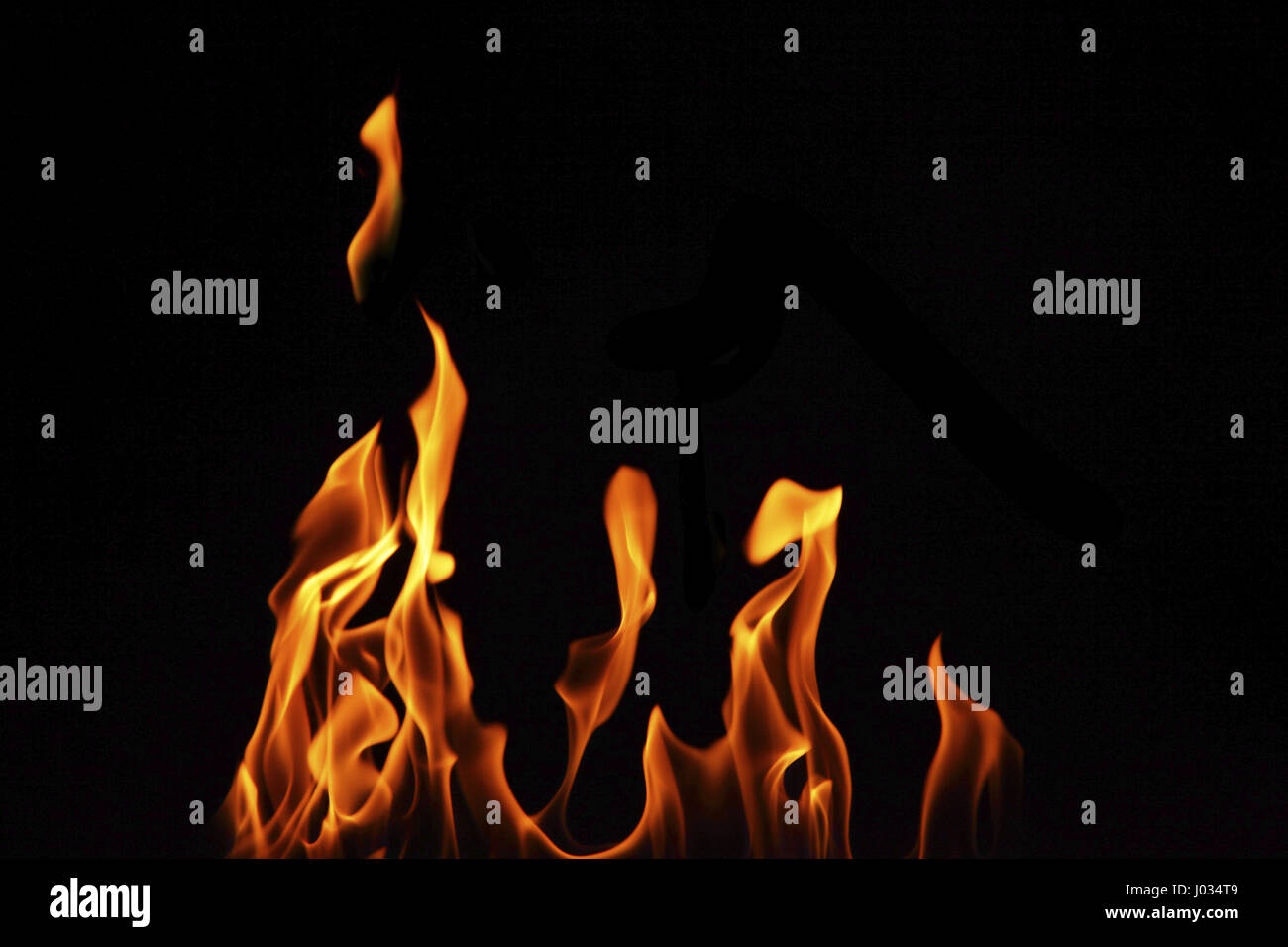 Blaze of Fire Stock Photo - Alamy