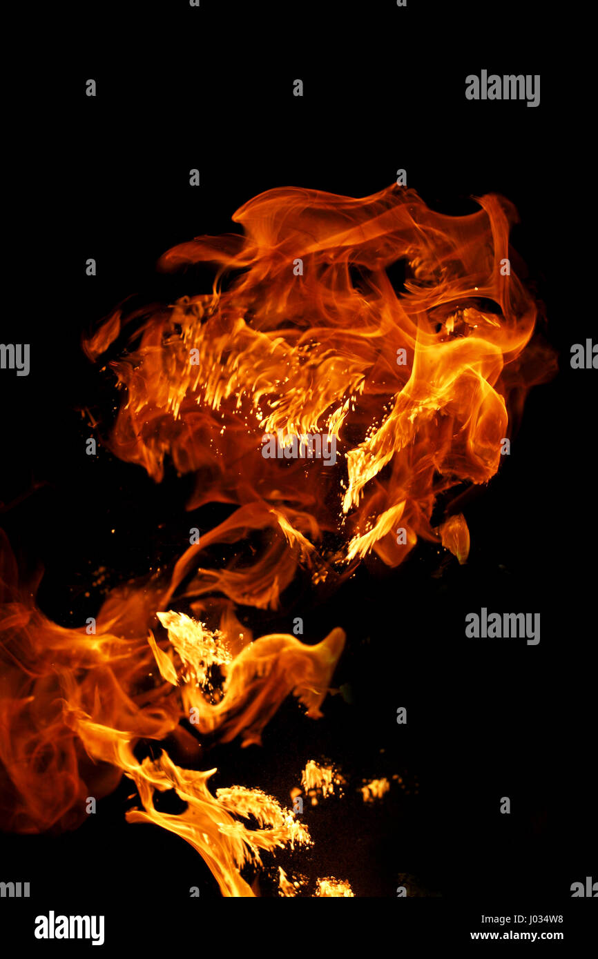 Blaze of Fire Stock Photo - Alamy