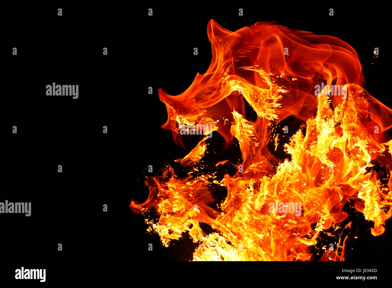 Blaze of Fire Stock Photo - Alamy