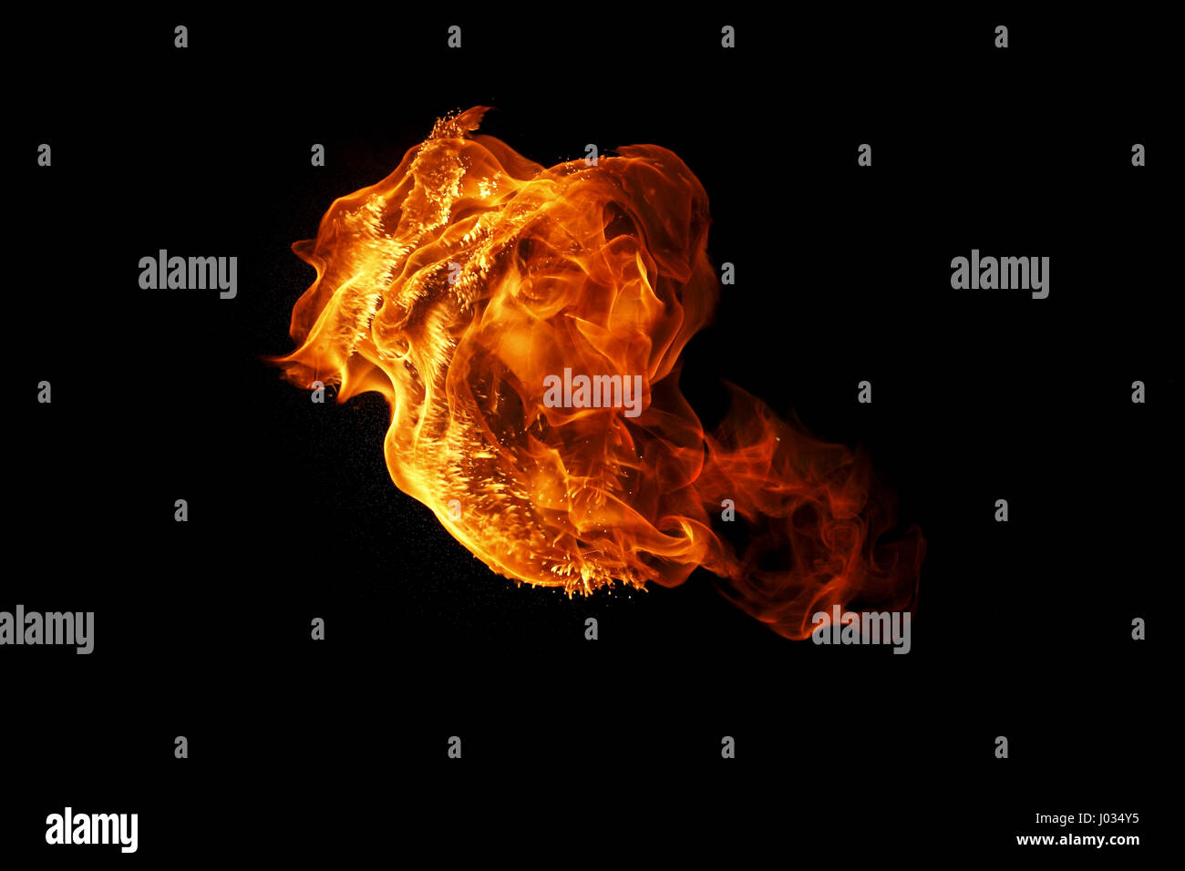 Blaze of Fire Stock Photo - Alamy