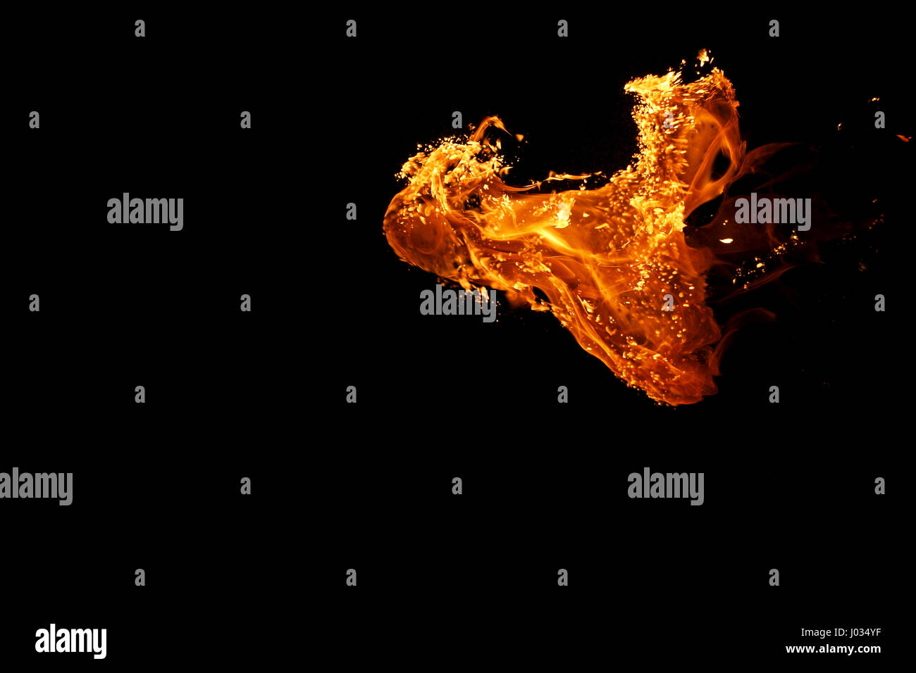 Blaze of Fire Stock Photo - Alamy