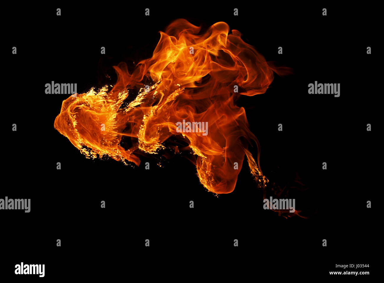 Blaze of Fire Stock Photo - Alamy
