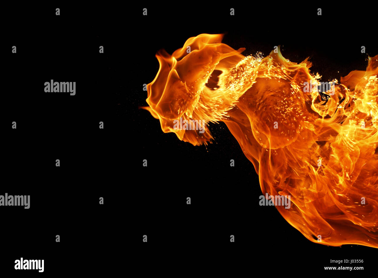Blaze of Fire Stock Photo - Alamy