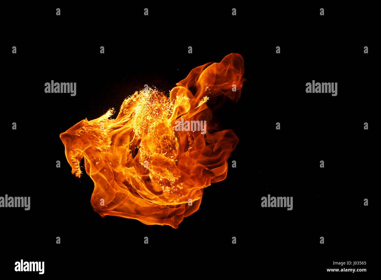 Blaze of Fire Stock Photo - Alamy