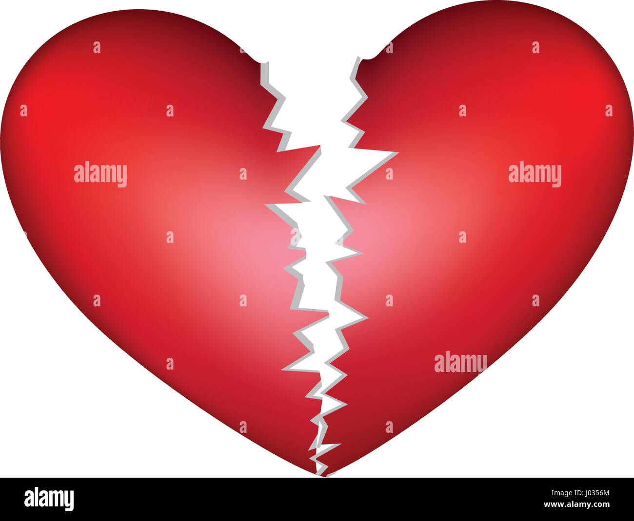 Broken Heart Vector High Resolution Stock Photography and Images - Alamy