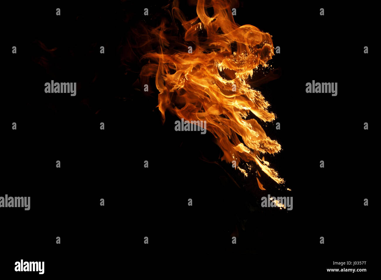 Blaze of Fire Stock Photo - Alamy