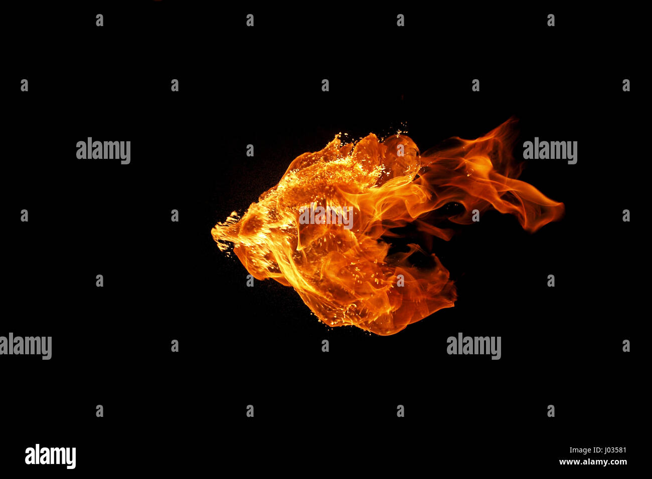 Blaze of Fire Stock Photo - Alamy