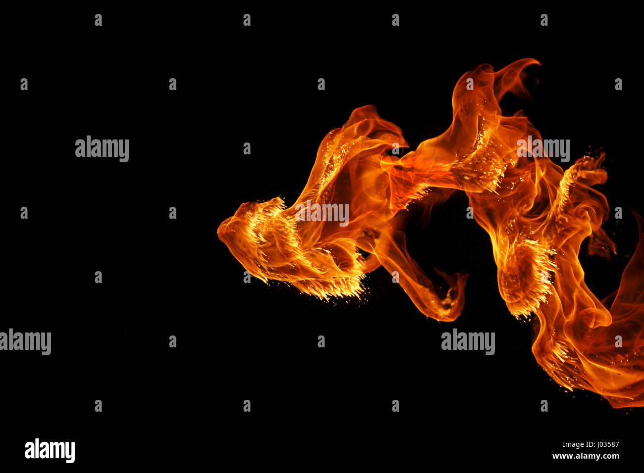 Blaze of Fire Stock Photo - Alamy