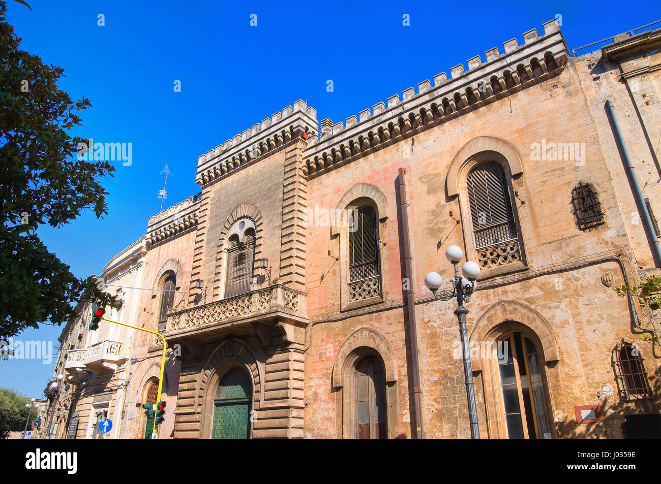Historical Palace. Manduria. Puglia. Italy Stock Photo - Alamy