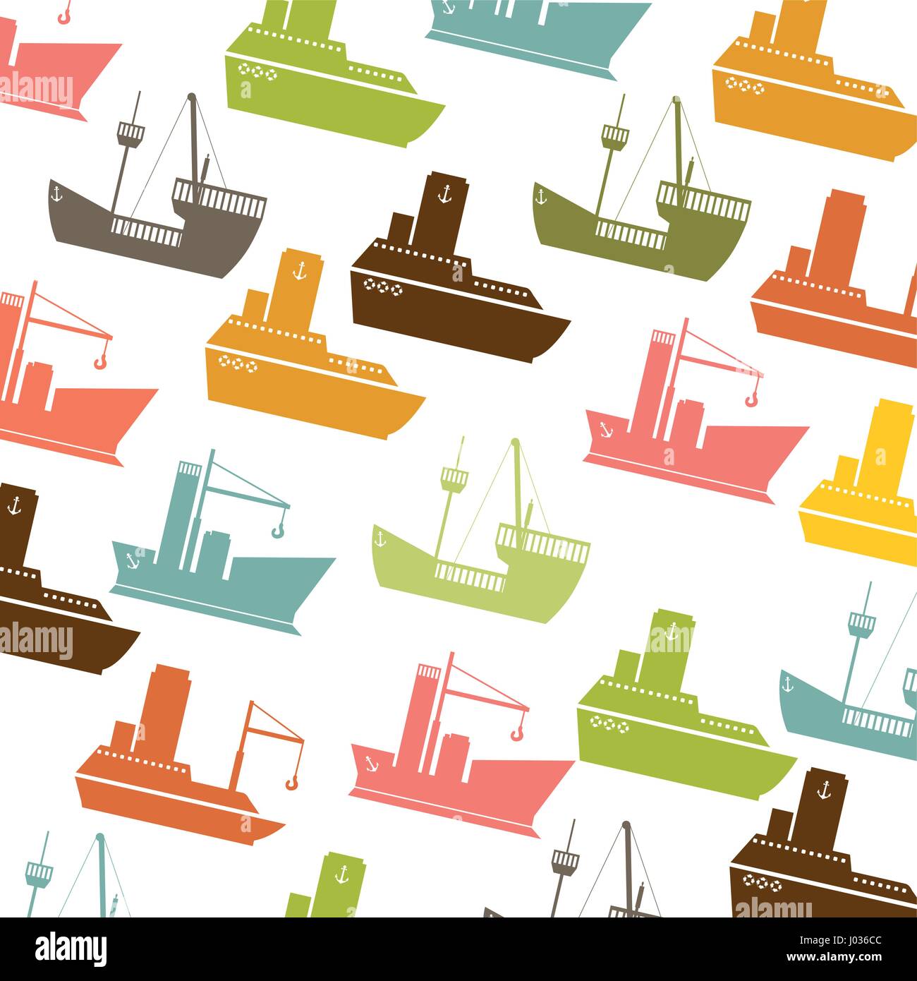 colorful pattern vessel and ship design Stock Vector Image & Art - Alamy