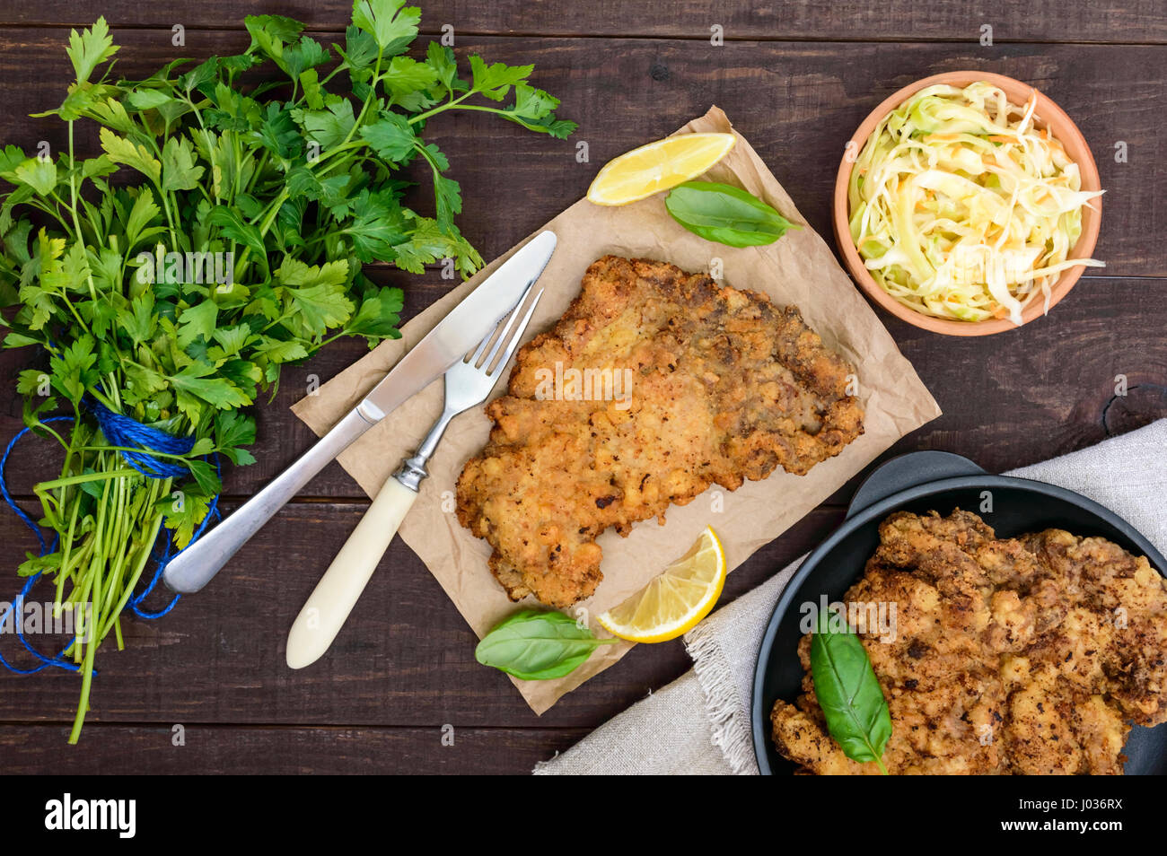 Big schnitzel hi-res stock photography and images - Alamy