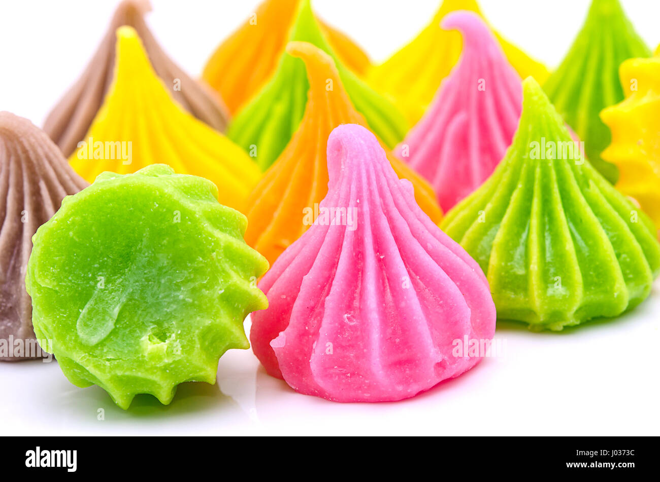 Close up Aalaw thai candy on white background Stock Photo - Alamy