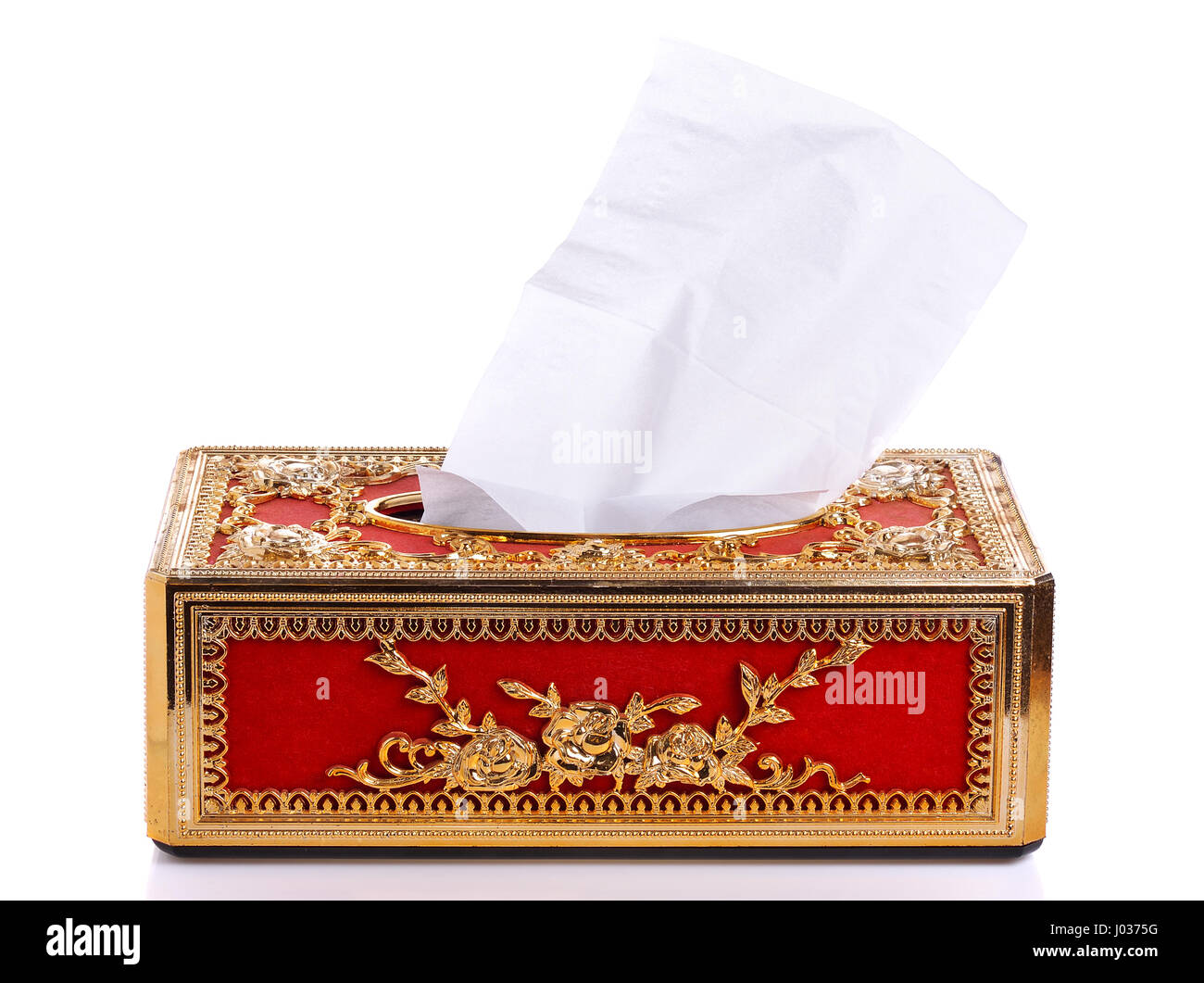 The Tissue box isolated on white background Stock Photo - Alamy