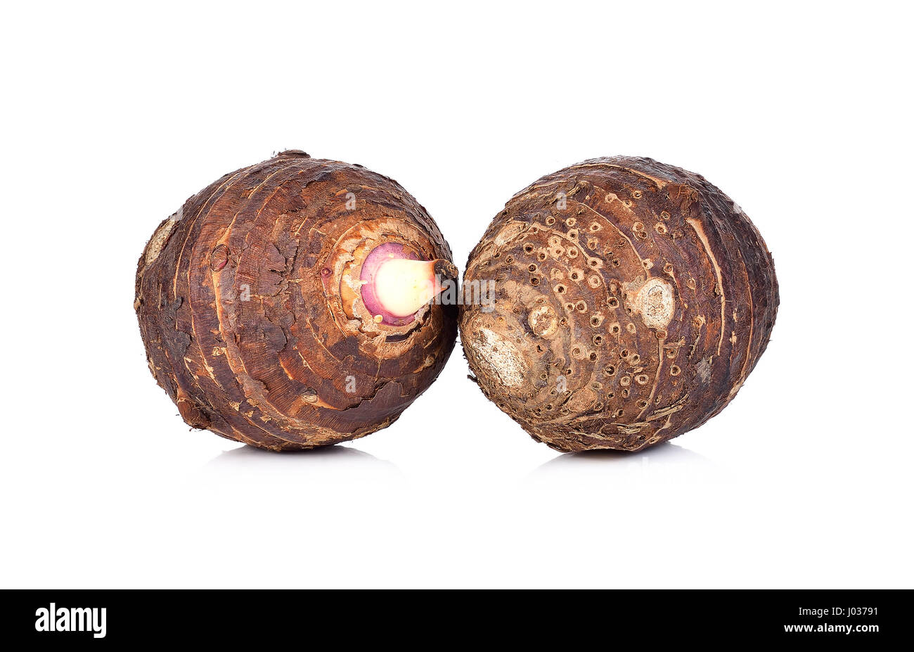 taro isolated on white background Stock Photo - Alamy