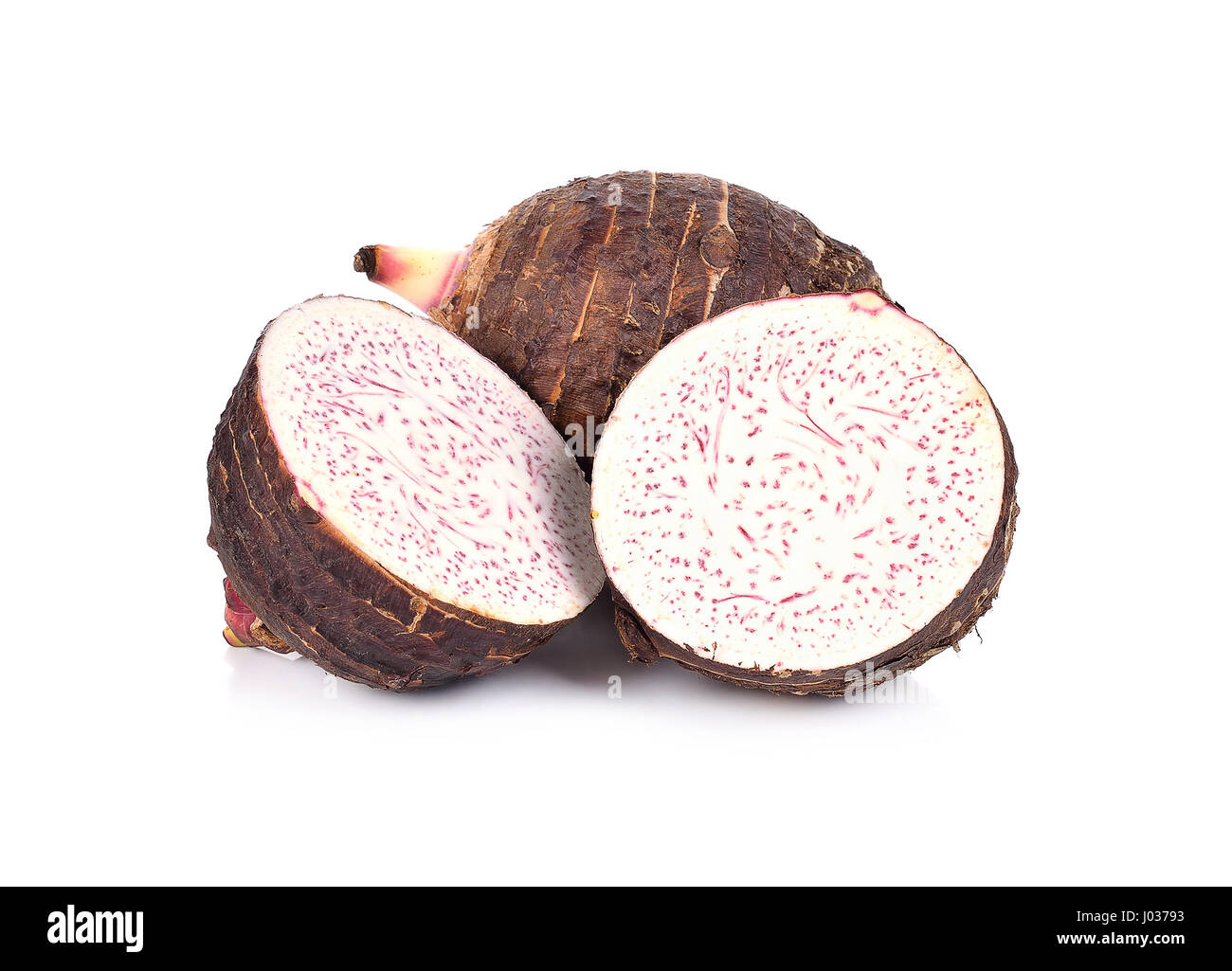 taro isolated on white background Stock Photo - Alamy