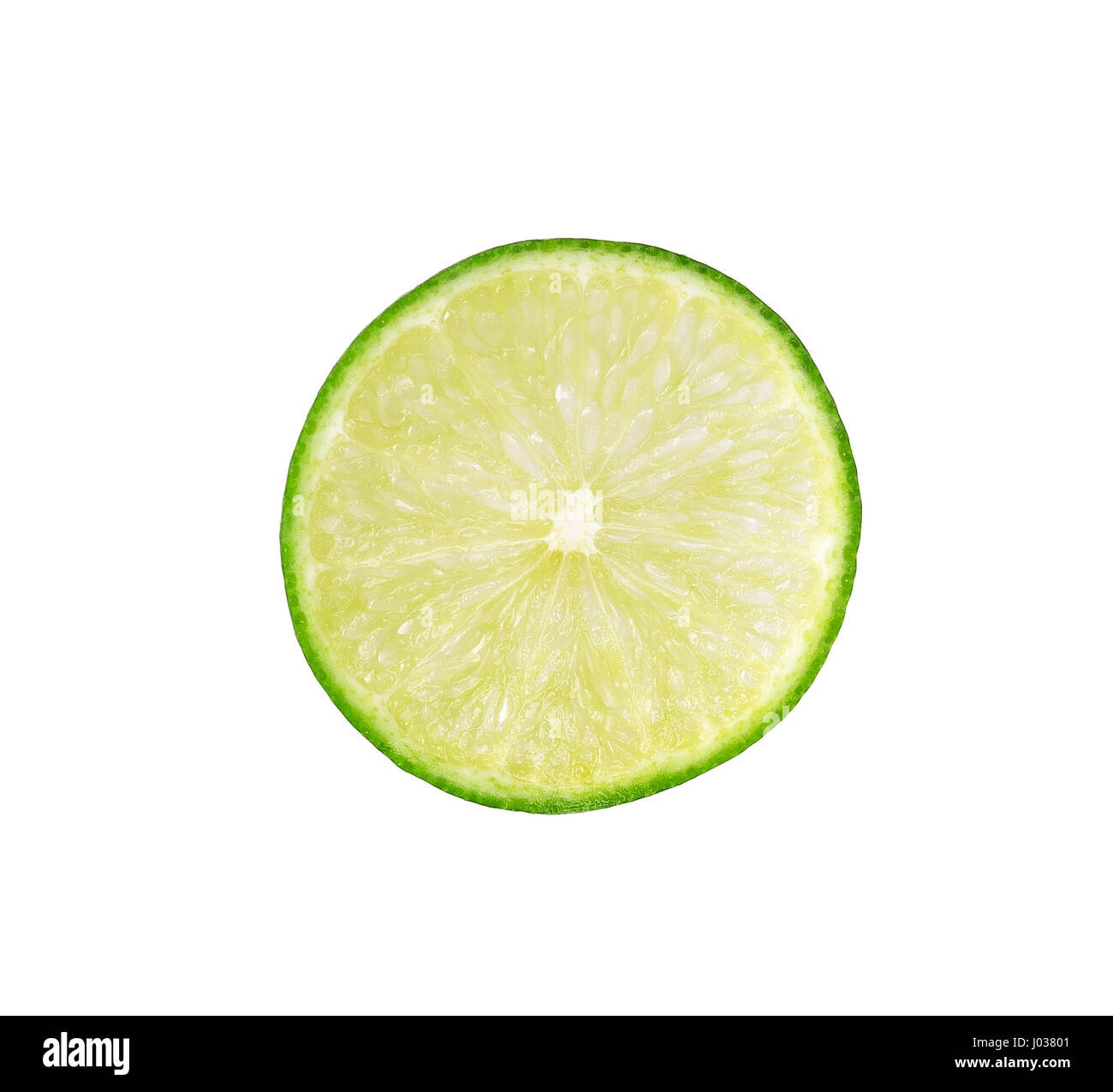 Fresh lime slice isolated on white background Stock Photo - Alamy