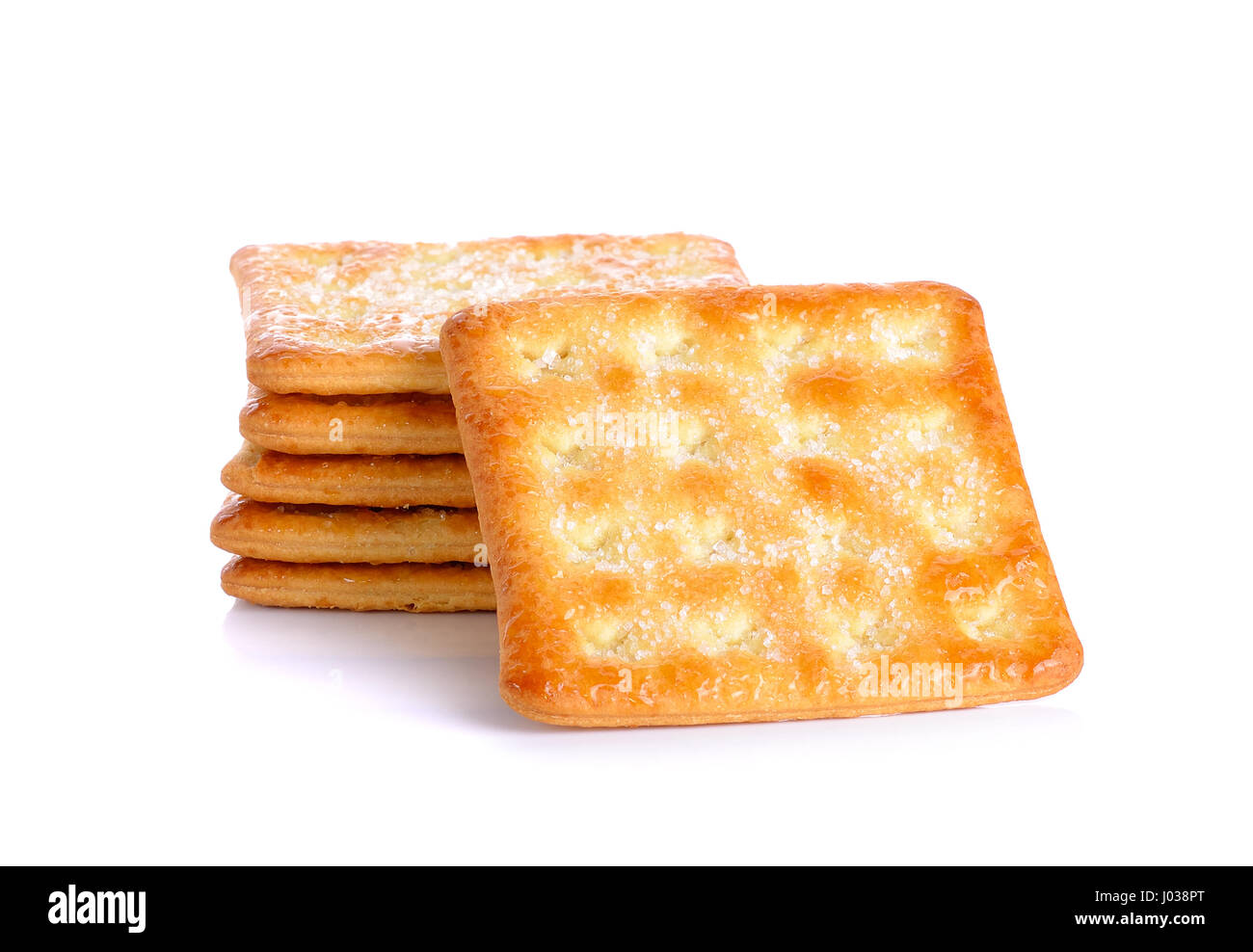 crackers with sugar isolated on the white background Stock Photo - Alamy