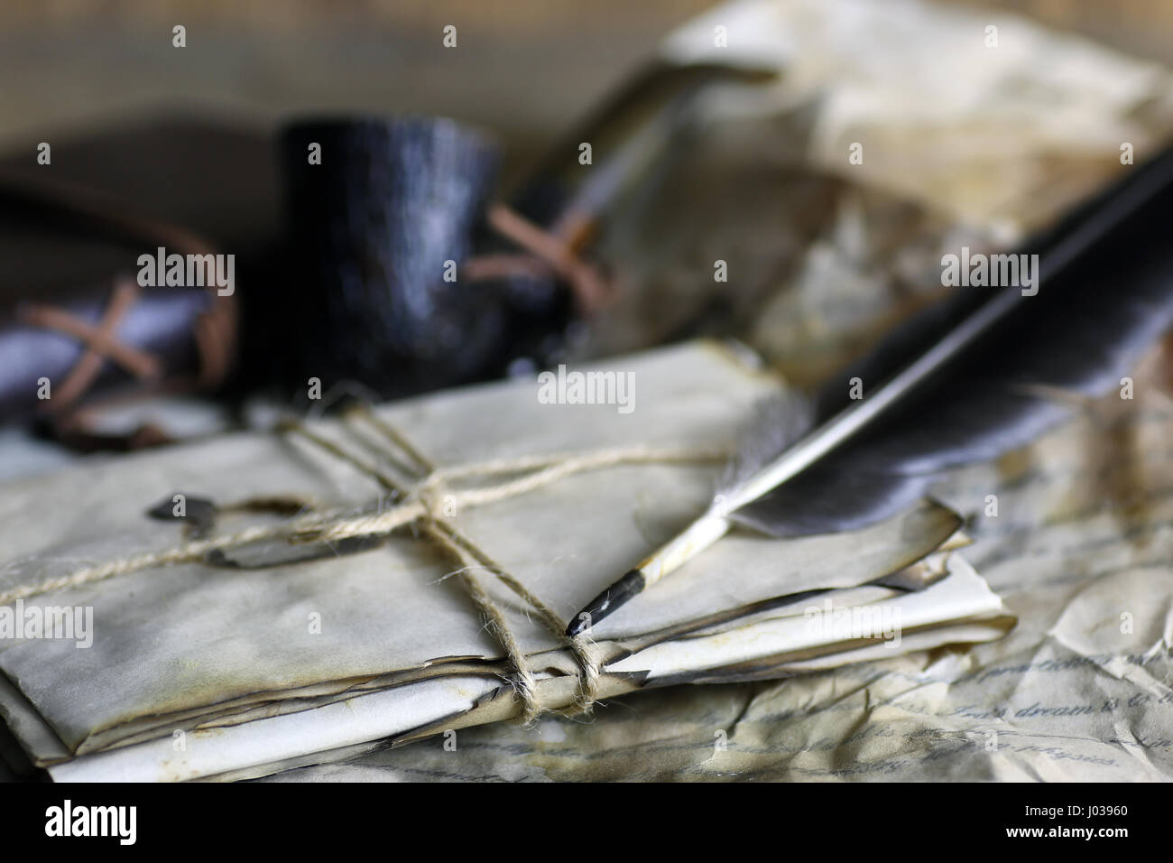 Old Book Diary Feather Ink High Resolution Stock Photography and Images ...