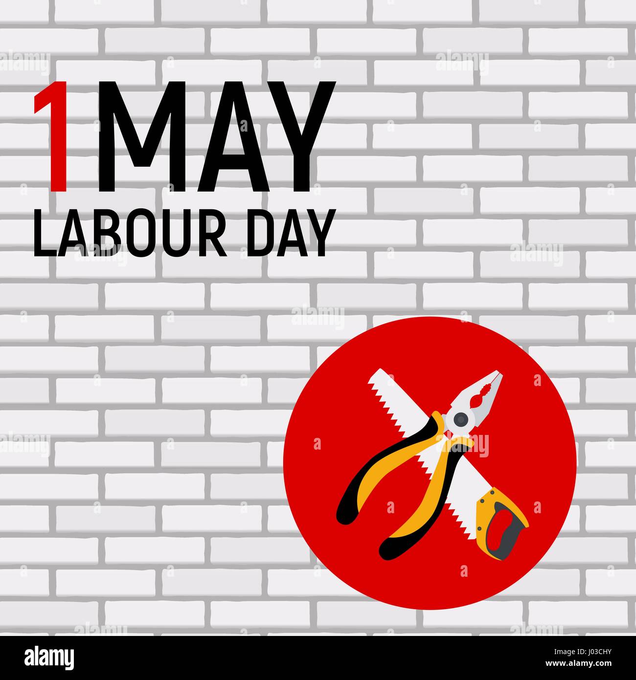 1 May Labour Day Poster or Banner. Vector Illustration Stock Vector ...