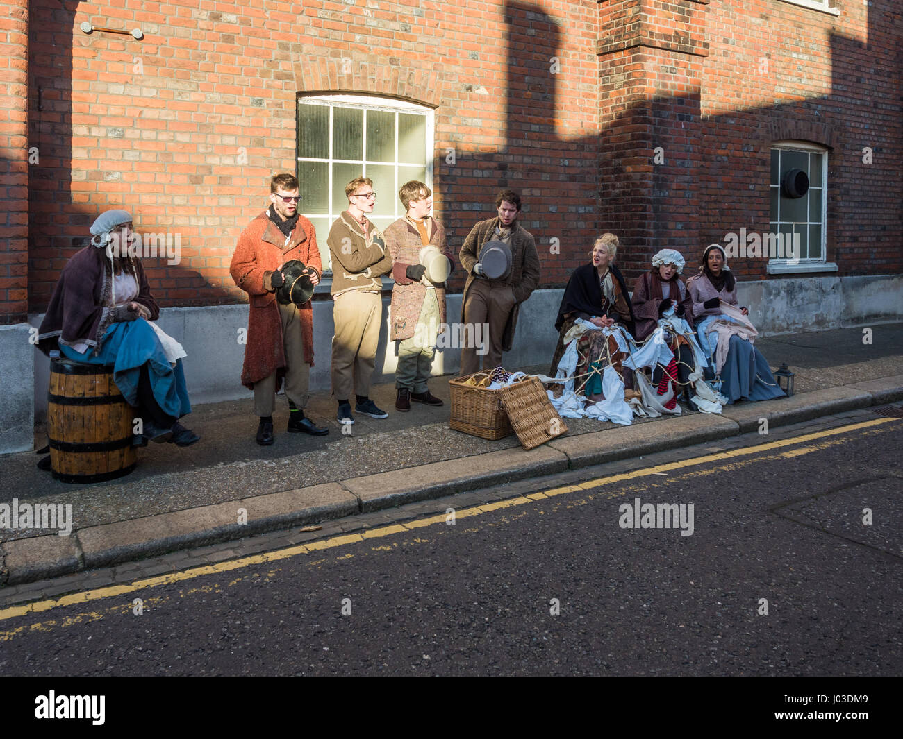Victorian characters at the Portsmouth Victorian Festival of Christmas ...
