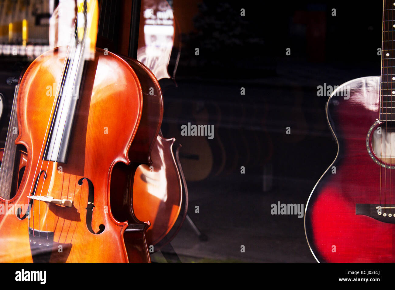Classical stringed musical instruments. No people Stock Photo - Alamy