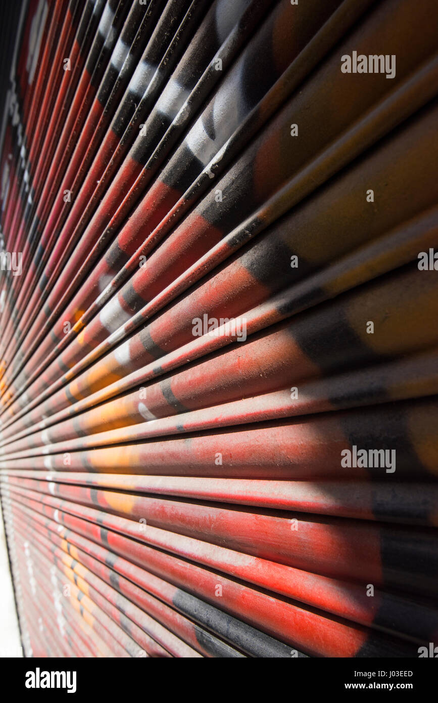 Street art painted on roller shutter hi-res stock photography and ...