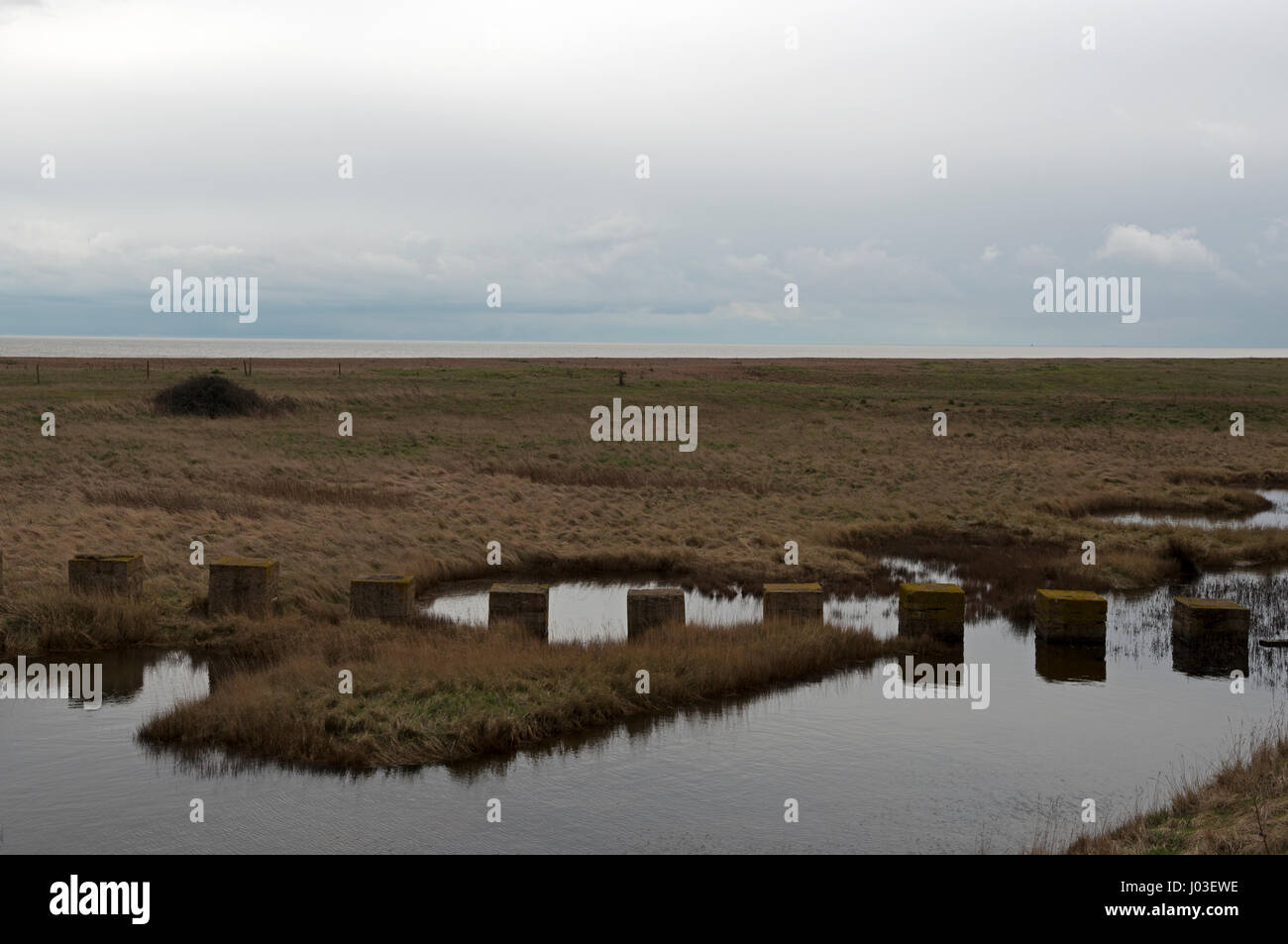 Ww2 anti invasion concrete blocks shingle hi-res stock photography and ...