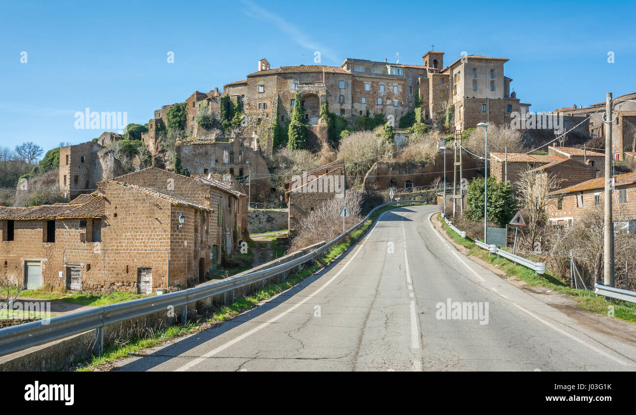 Vejano, medieval village in Viterbo Province, Lazio, central Italy ...