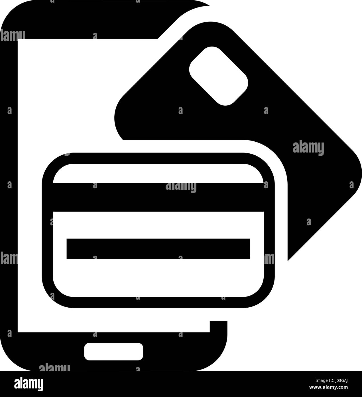 Mobile Banking Icon. Flat Design Stock Vector Image & Art - Alamy