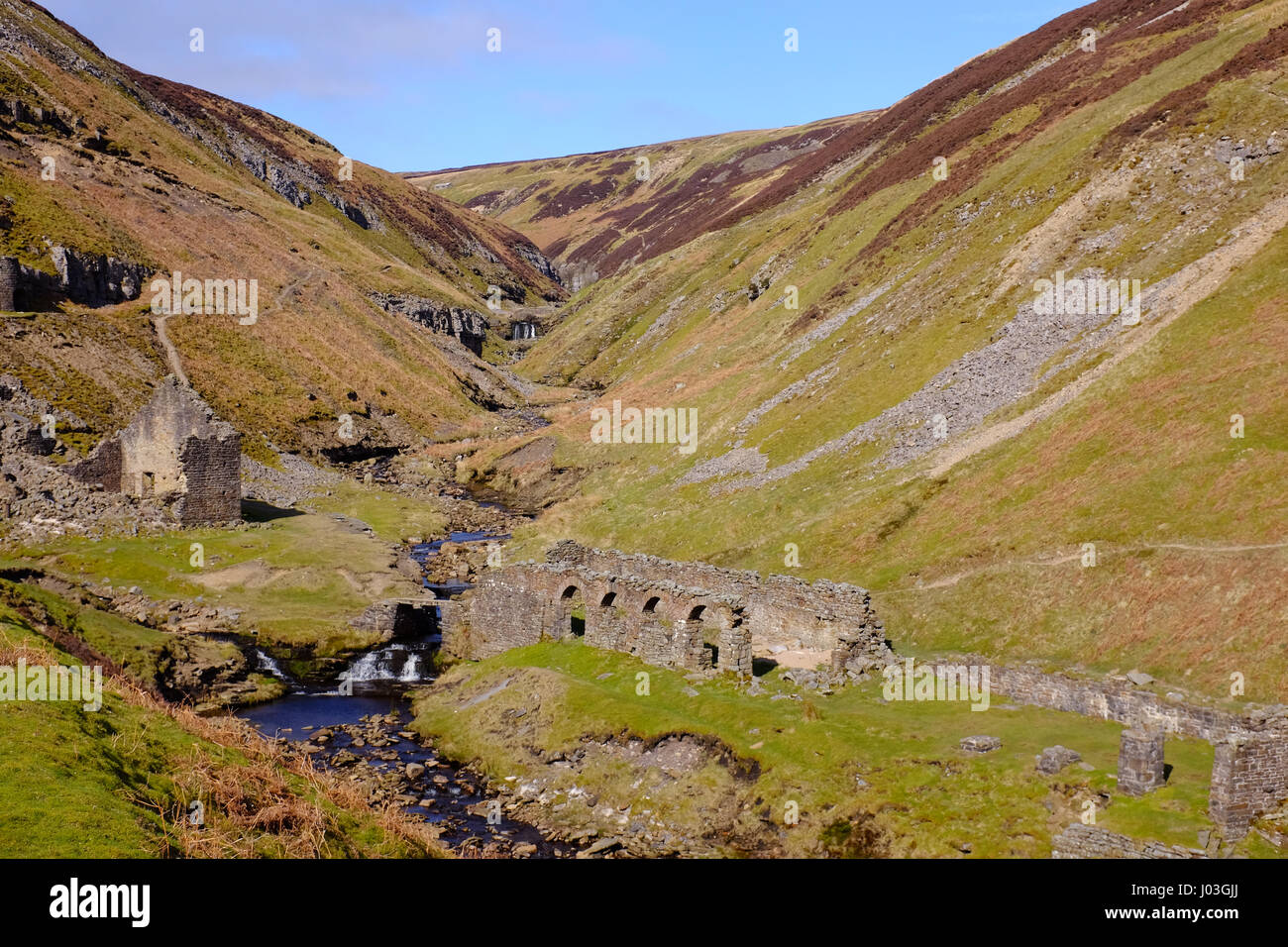 Relics from the Lead Mining era in Gunnerside Gill, Swaledale ...