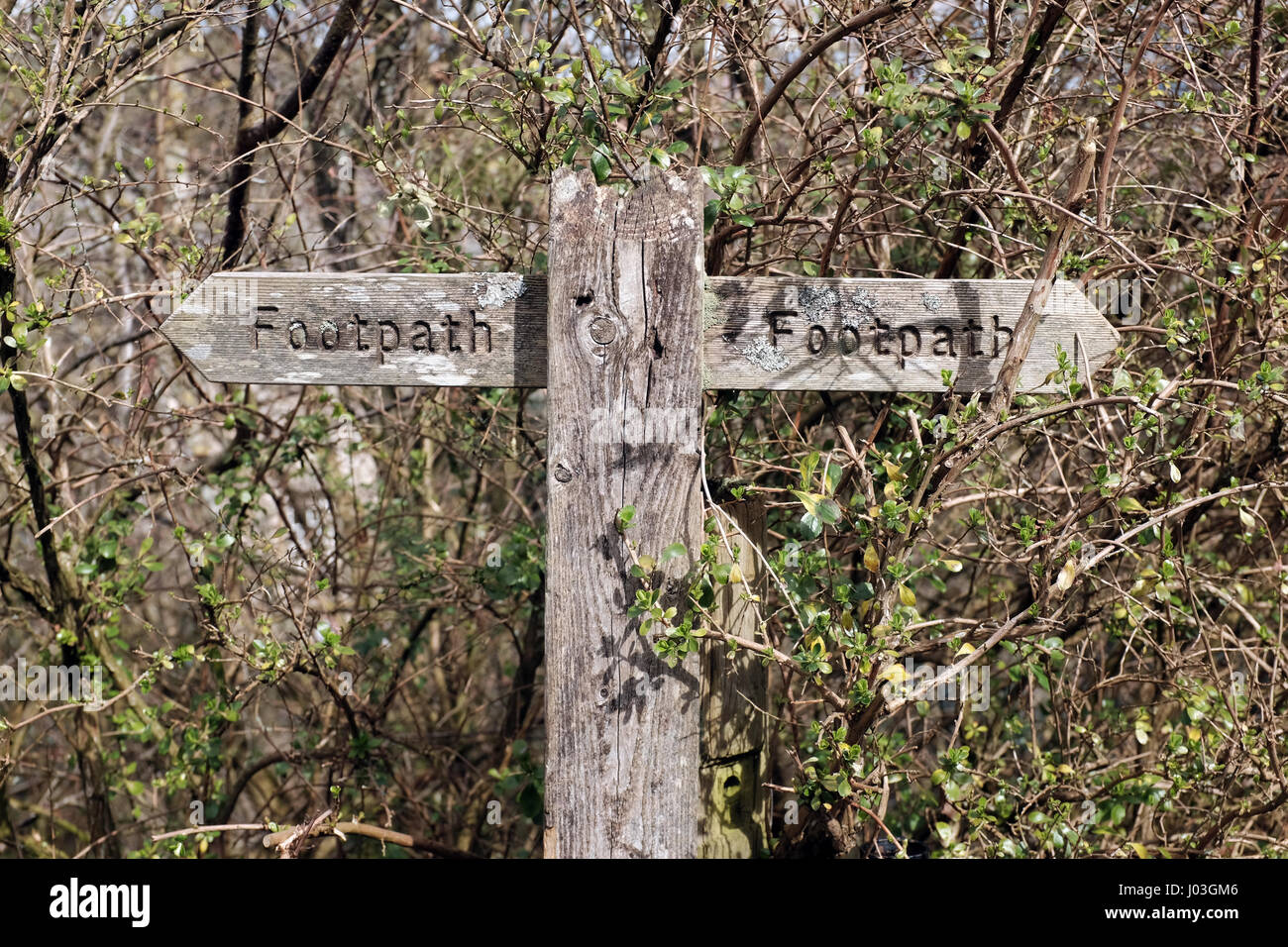 A public right of way footpath sign near Swaledale in the Yorkshire ...