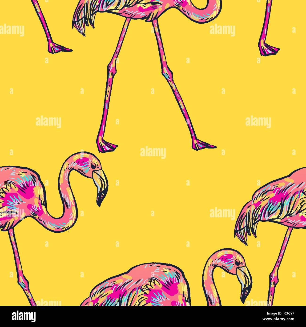 Pink flamingo vector illustration Stock Vector Image & Art - Alamy