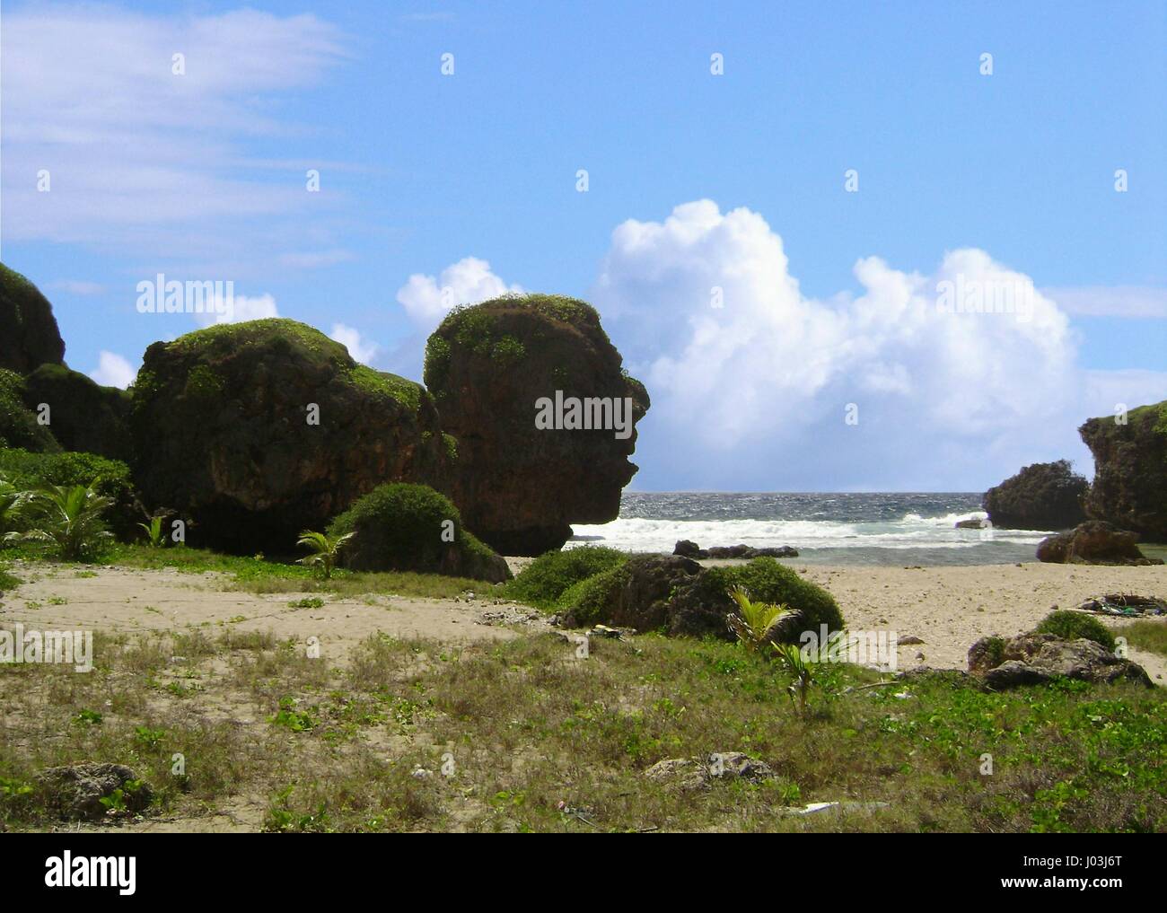 Old Man by the Sea, Saipan, Named for the spectacular rock formation ...
