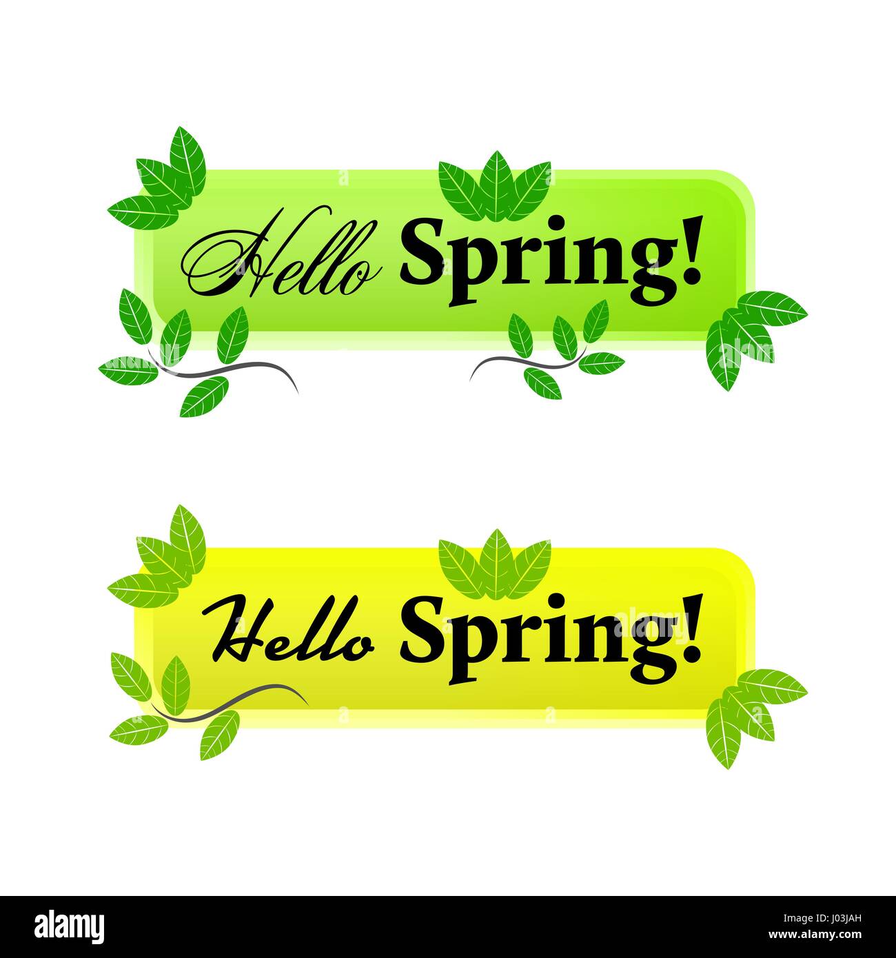 Springtime banners set Stock Vector Image & Art - Alamy