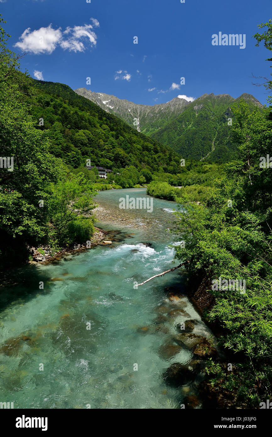 Clear stream of Azusa river Stock Photo - Alamy
