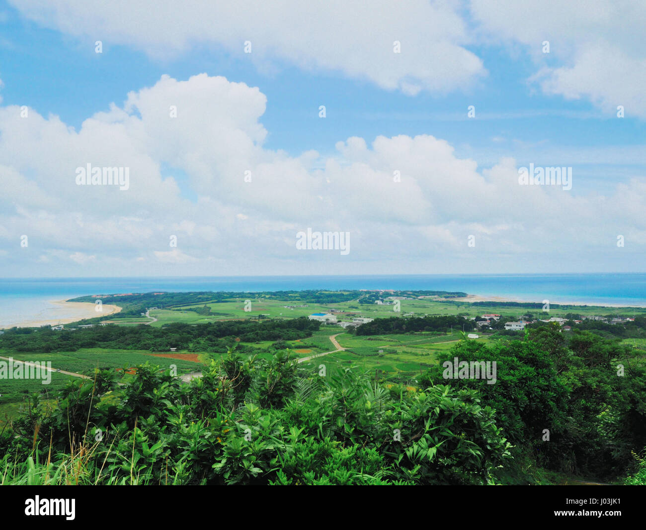 Town landscape in Obama island Stock Photo - Alamy