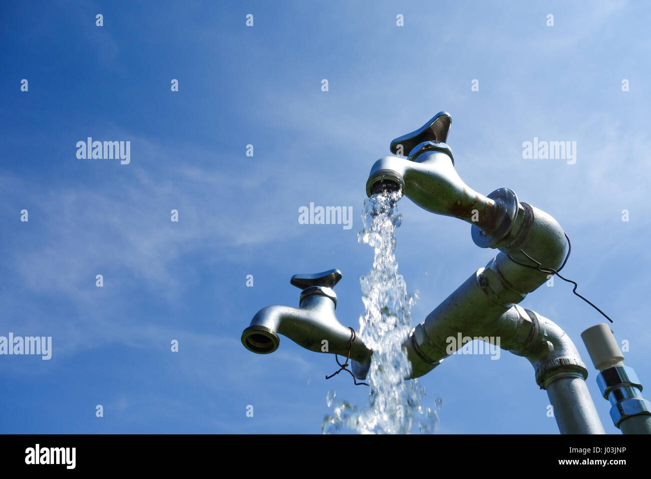 Leaving water running Stock Photo - Alamy